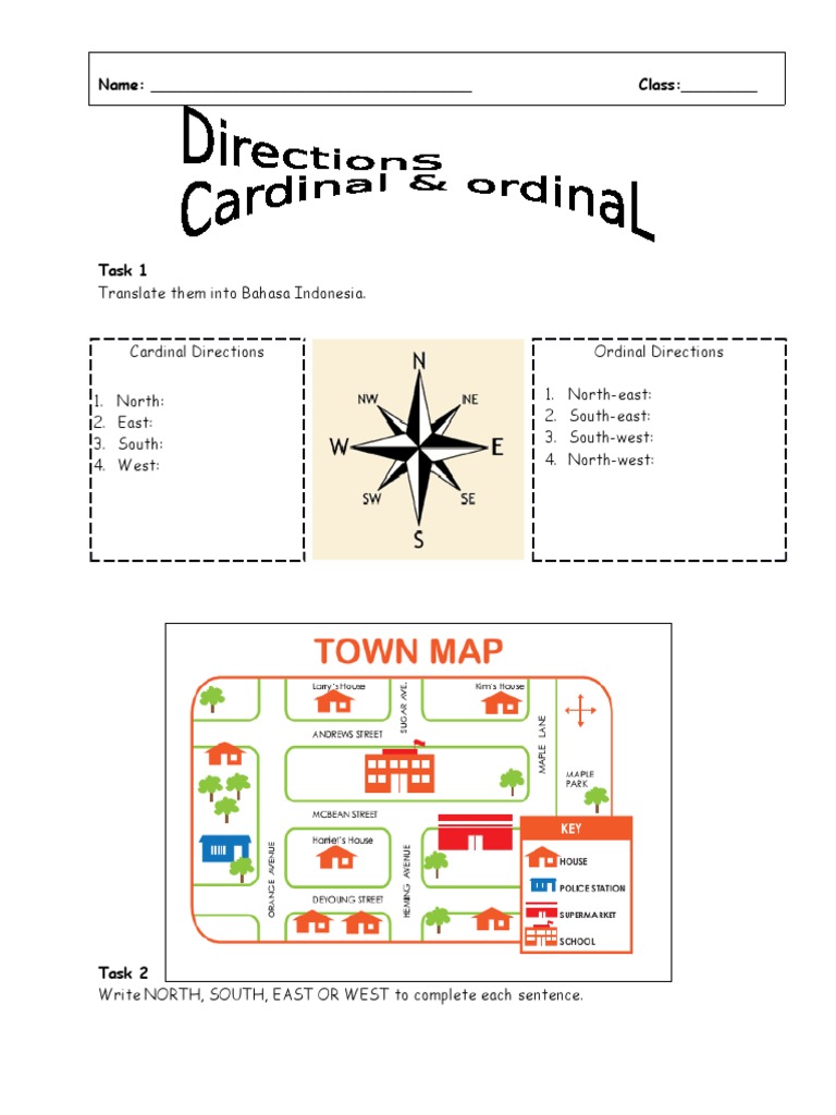 Soal Kelas 6 About Cardinal Direction | PDF | Bedroom | Kitchen