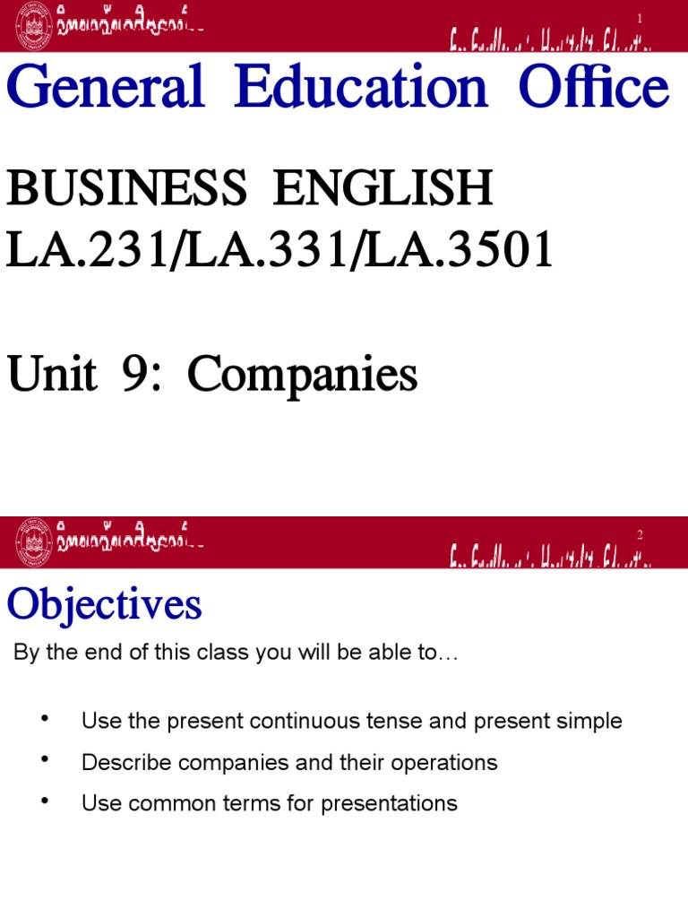 Business English - Companies | PDF | Linguistics | Business