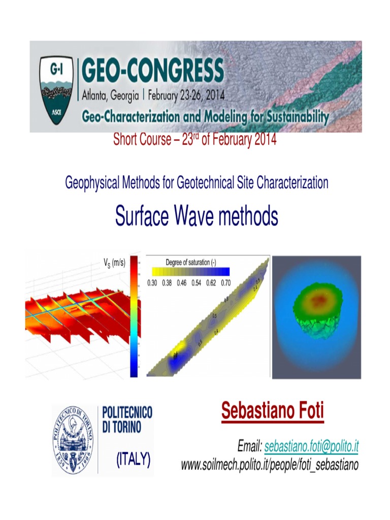 Geophysical Methods for Geotechnical Site Characterization: An Overview ...