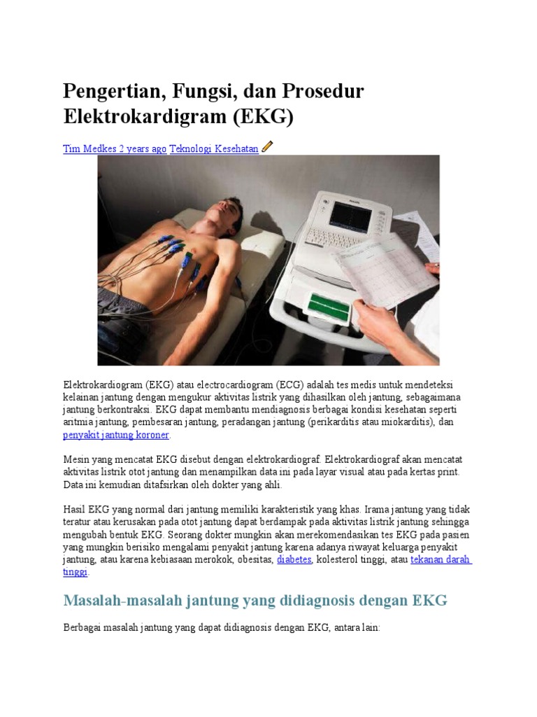 Panduan Lengkap Elektrokardiogram EKG | PDF