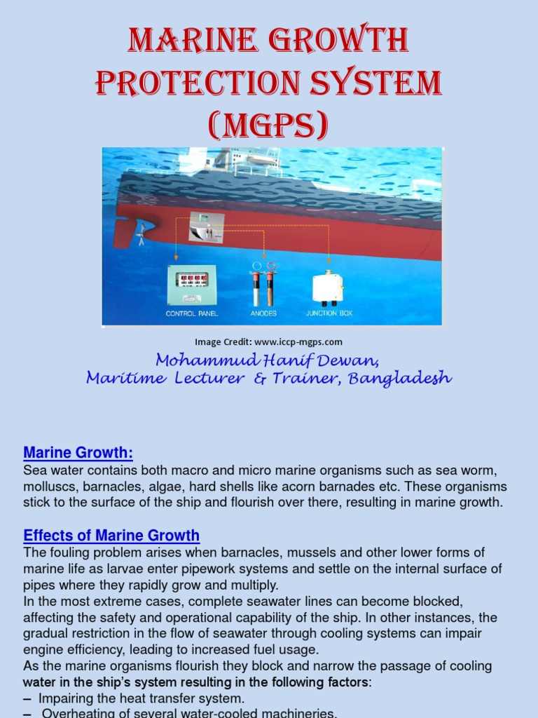 Marine Growth Protection System MGPS | PDF | Chlorine | Seawater