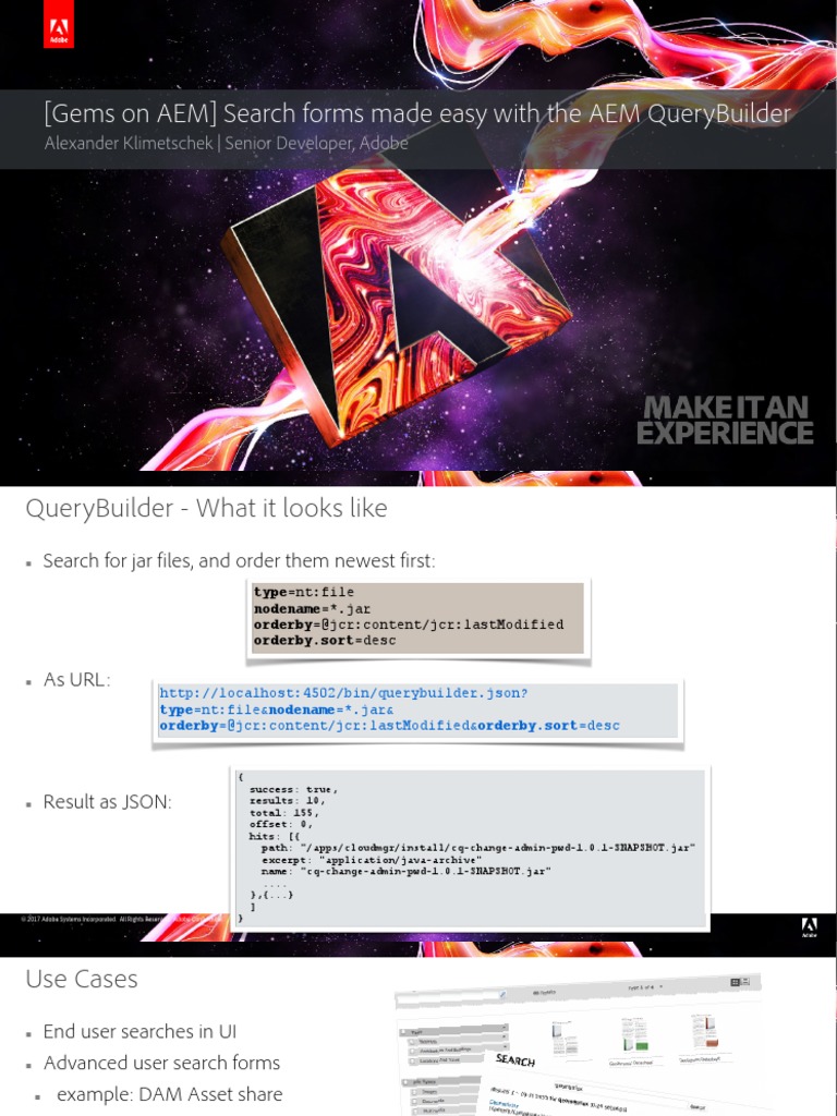 AEM Gem Querybuilder 2 22 2017 | PDF | X Path | Computing