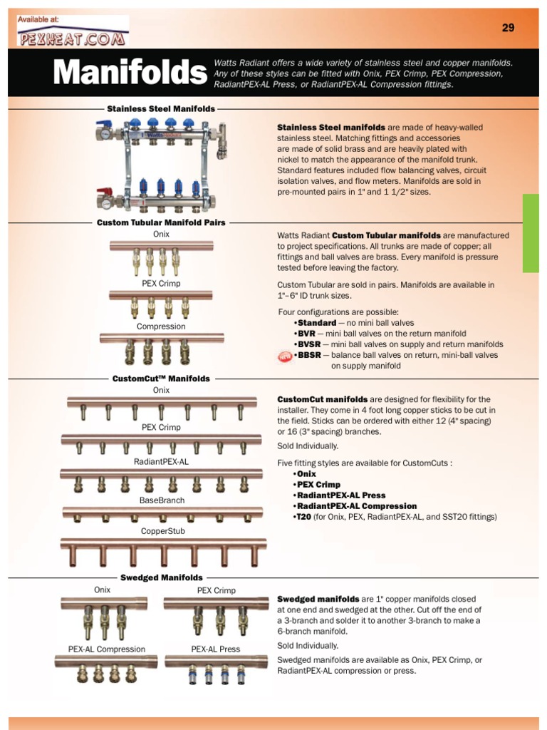 Watts Radiant Manifolds Catalog En-20100519 | Home Appliance | Building ...