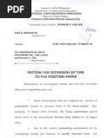Motion For Extension (SAMPLE) | PDF