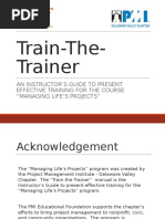 Train The Trainer | PDF | Classroom Management | Classroom