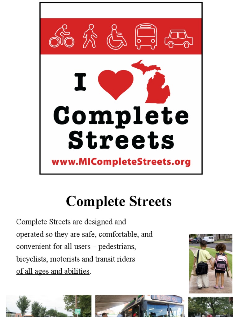 Complete Streets Overview | PDF | Cycling Infrastructure | Transport