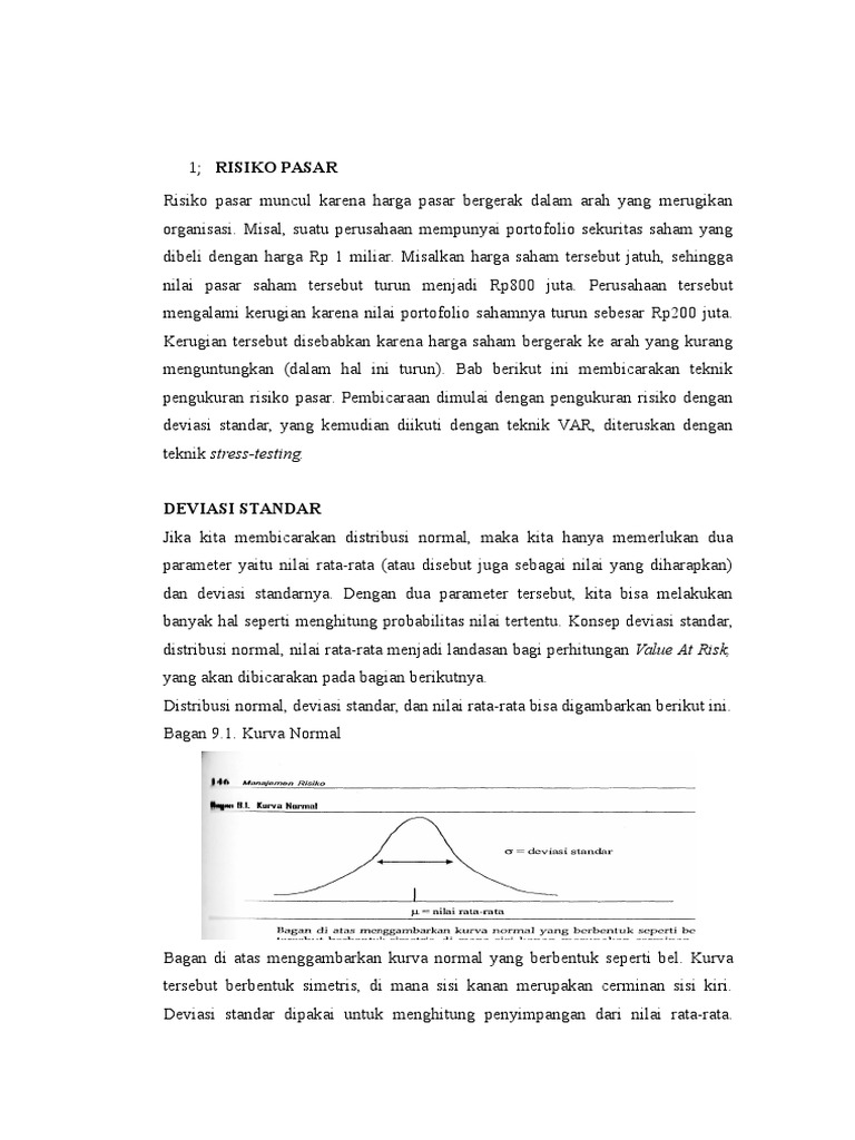 Risiko Pasar 1 | PDF