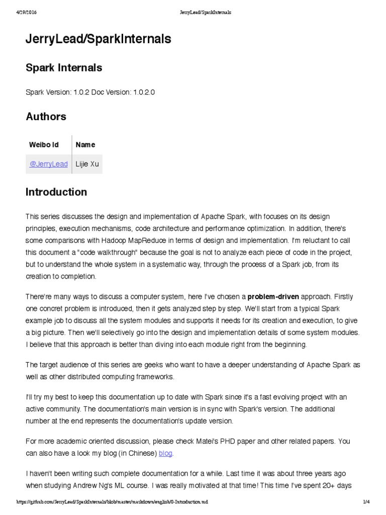 SparkInternals All | PDF | Apache Spark | Array Data Structure