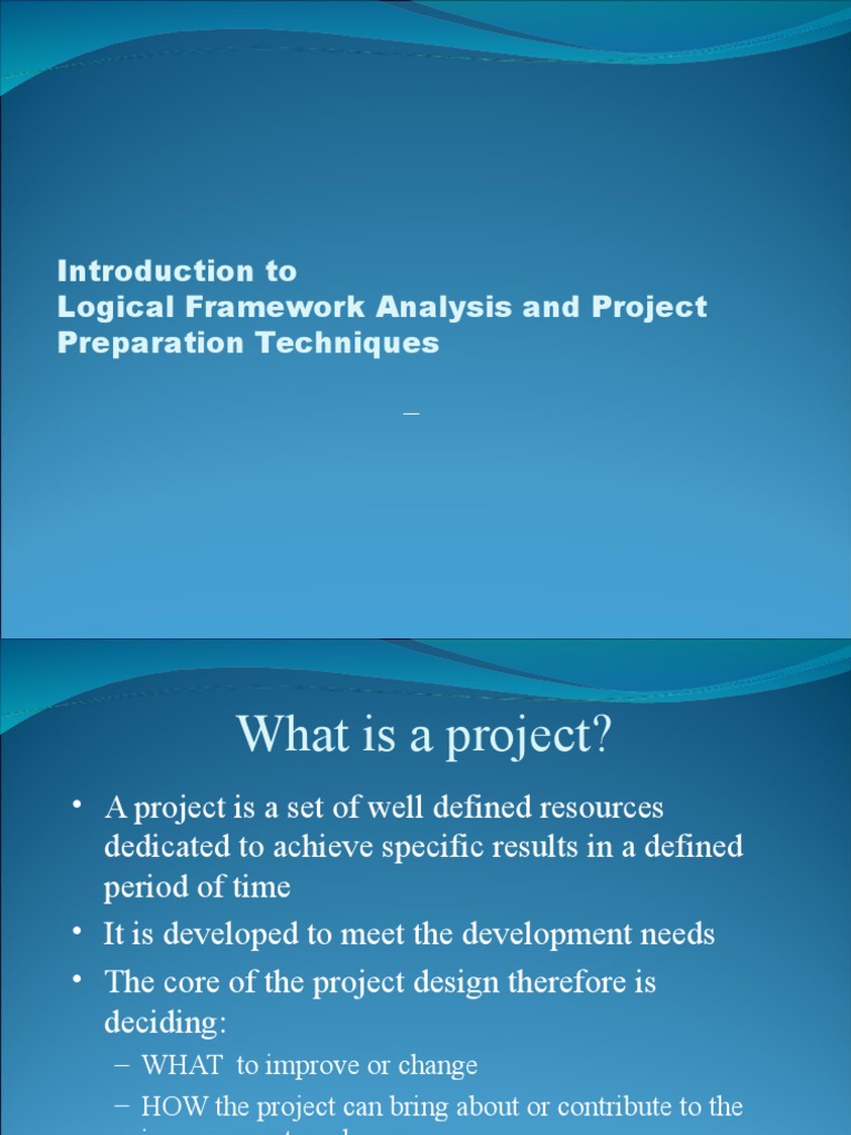 3 - Logical Framework Analysis - Approach | PDF | Goal | Project Management