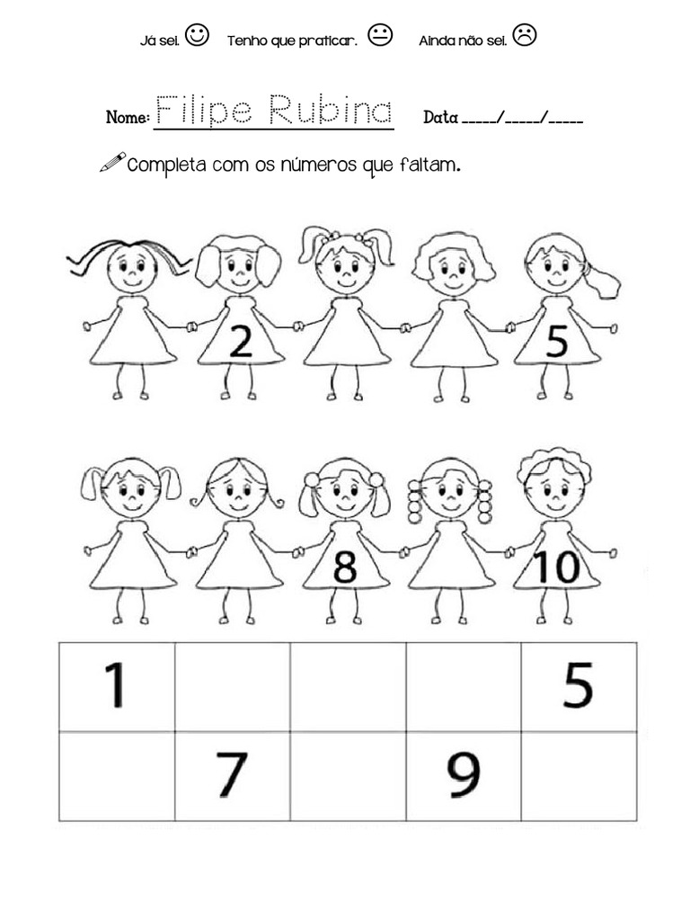 Contagens Até 10 e Somas | PDF