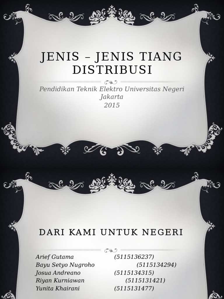 Jenis - Jenis Tiang Distribusi | PDF