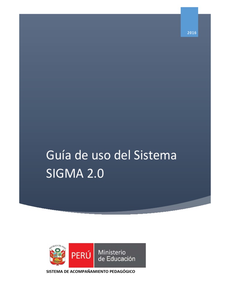 Guia Del Uso Del Sistema SIGMA 2.0 | PDF | Planificación | Point and Click