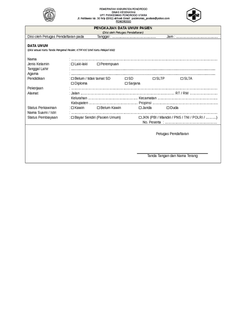 Rekam Medik Rawat Jalan Pout | PDF