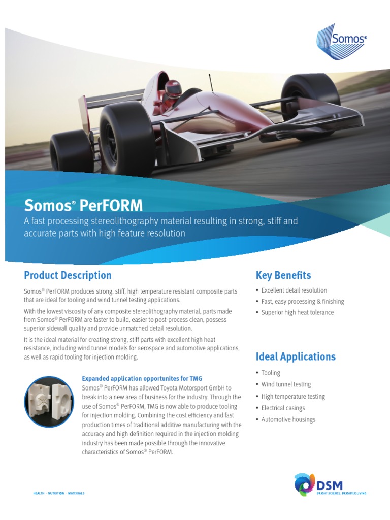 Somos PerFORM SS-PDS Letter PDF | PDF | Strength Of Materials | Pounds Per Square Inch