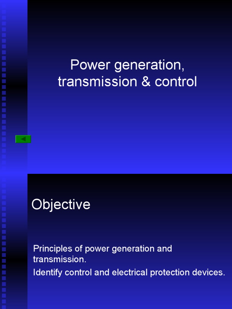 Power Generation, Transmission & Control | PDF | Fuse (Electrical) | Switch