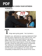 Sample Cross Examination Questions | PDF | Cross Examination | Witness