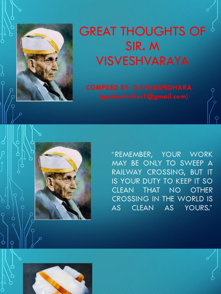 Inspirational Quotes by M. Visvesvaraya | PDF | Economies