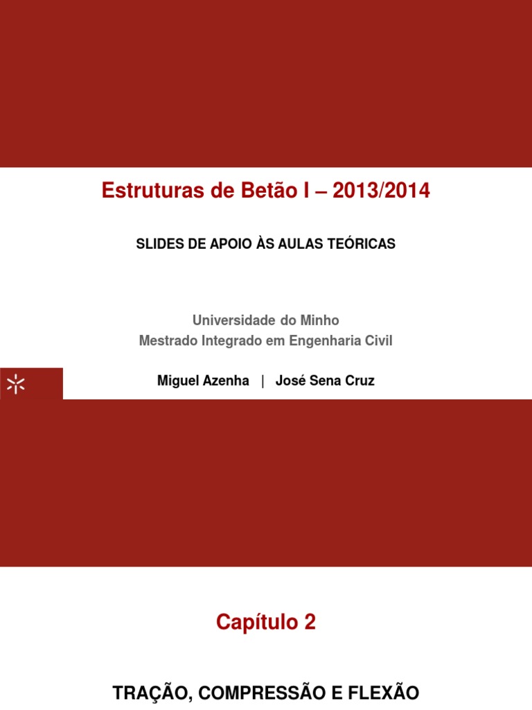 Tração, Compressão e Flexão em Betão | PDF | Estresse (Mecânica ...