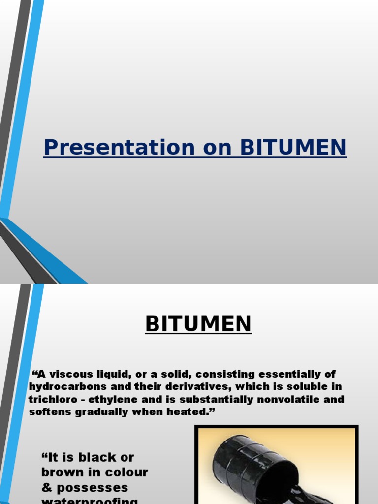 Understanding the Properties and Testing of Bitumen Through a ...