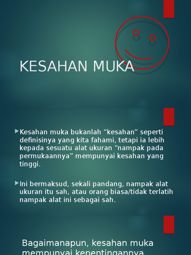Kesahan Muka | PDF