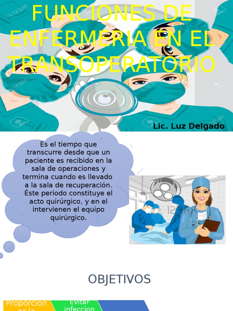 Funciones de Enfermeria en El Transoperatorio | PDF | Cirugía | Enfermería