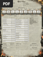 Grim Hollow Character Sheet | PDF | Role Playing Games | Gaming