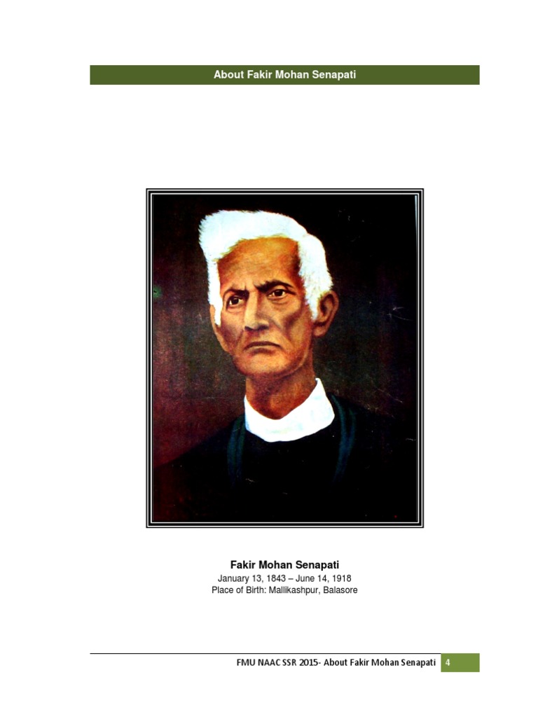 Fakir Mohan Senapati: Pioneer of Odia Fiction | PDF | Classics