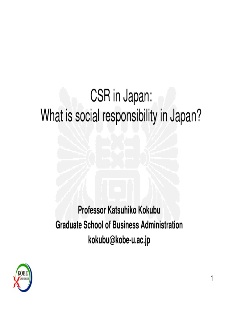 CSR in Japan | Corporate Social Responsibility | Sustainability