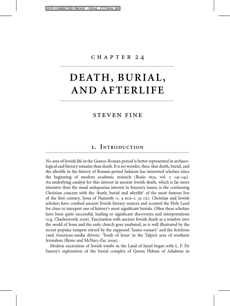 Jewish Death and Burial Practices | PDF | Pharisees | Jews And Judaism