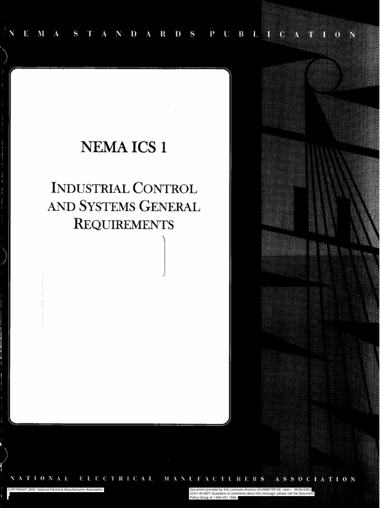 ICS 1 Industrial Control and Systems General Requirements | PDF ...