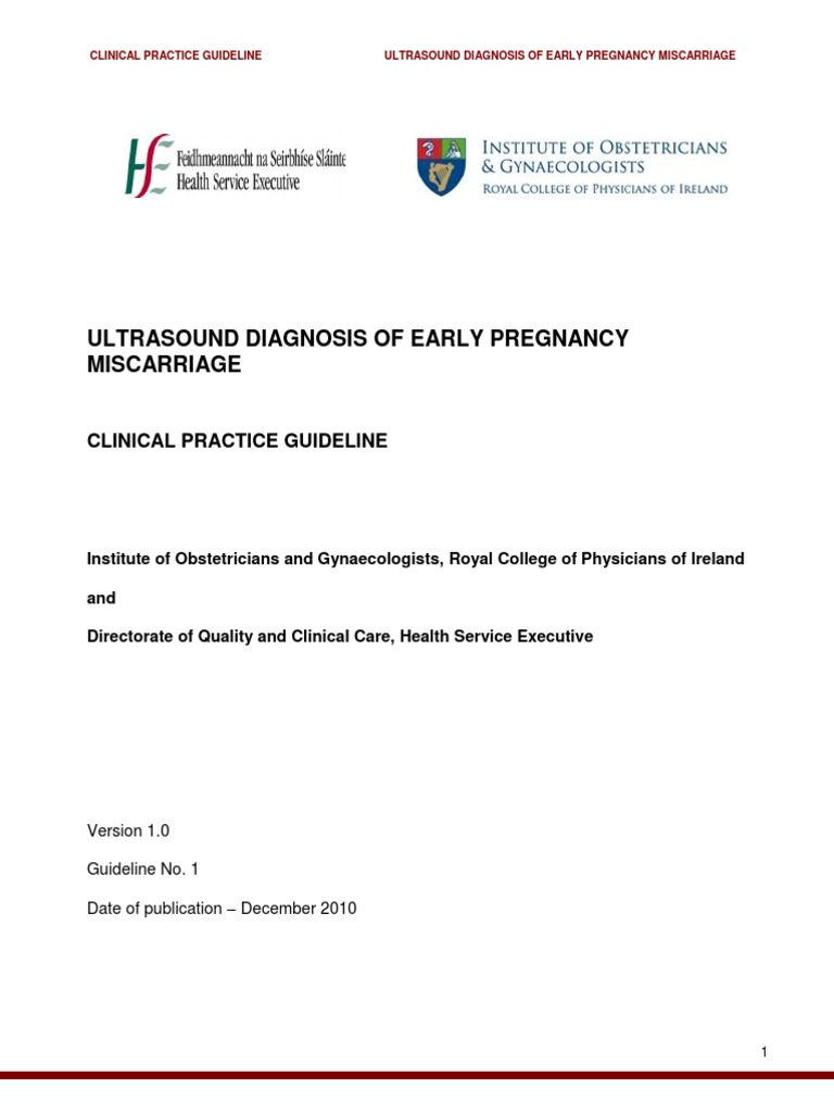 Ultrasound Diagnosis of Early Pregnancy Loss | PDF | Miscarriage ...