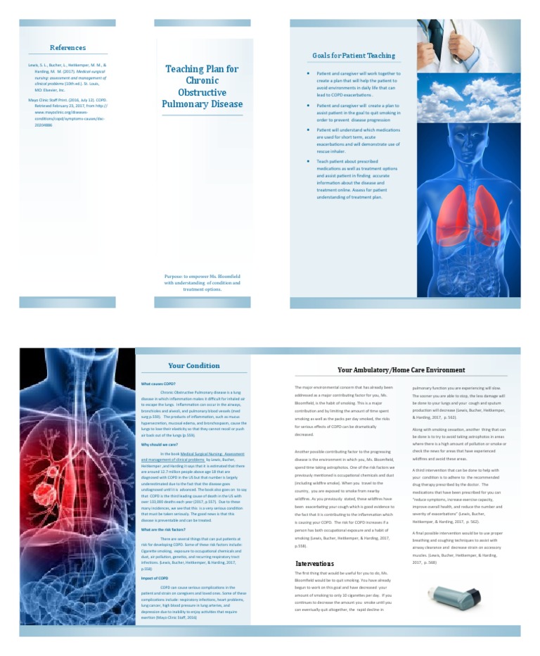 teaching plan for patient with copd | Chronic Obstructive Pulmonary ...