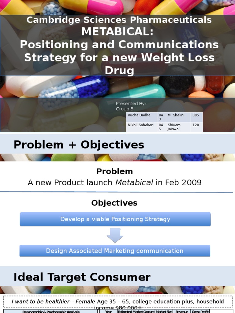 Cambridge Sciences Pharmaceuticals: Metabical: Positioning and ...