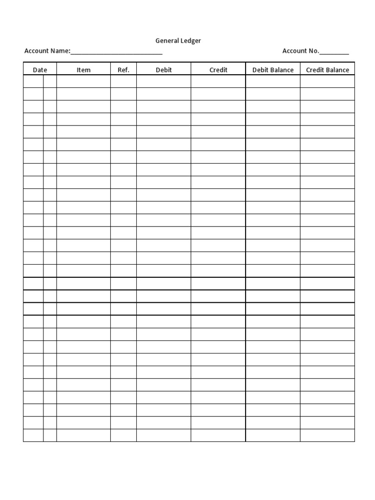 General Ledger Page | PDF