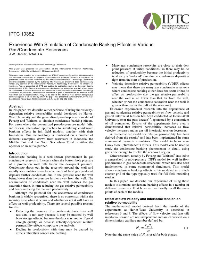 IPTC 10382 Experience With Simulation of Condensate Banking Effects in ...