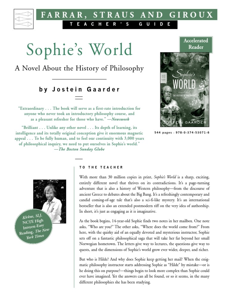 Sophie's World: Farrar, Straus and Giroux | PDF | Business