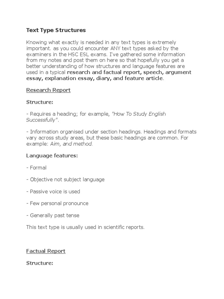 Text Type Structures: Essay, Explanation Essay, Diary, and Feature ...