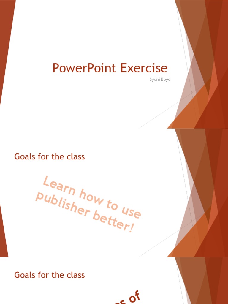 Powerpoint Exercise | PDF