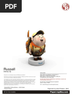 Russell Up Papercraft Model Guide | PDF