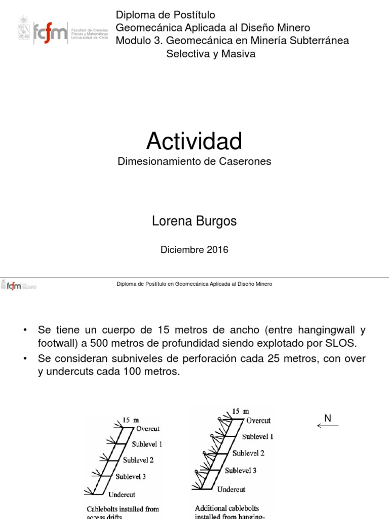 Dimensiones de Caserones en Minería | PDF | Mineralogía | Industrias