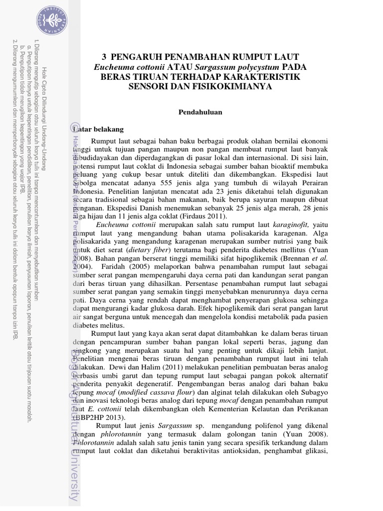 Jurnal Rumput Laut | PDF