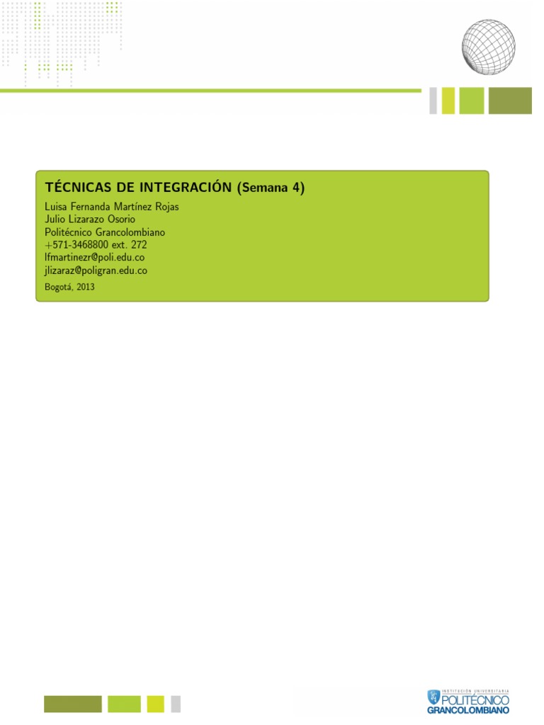 Lectura Semana 4 SEMANA 4 PDF | PDF | Integral | Análisis funcional