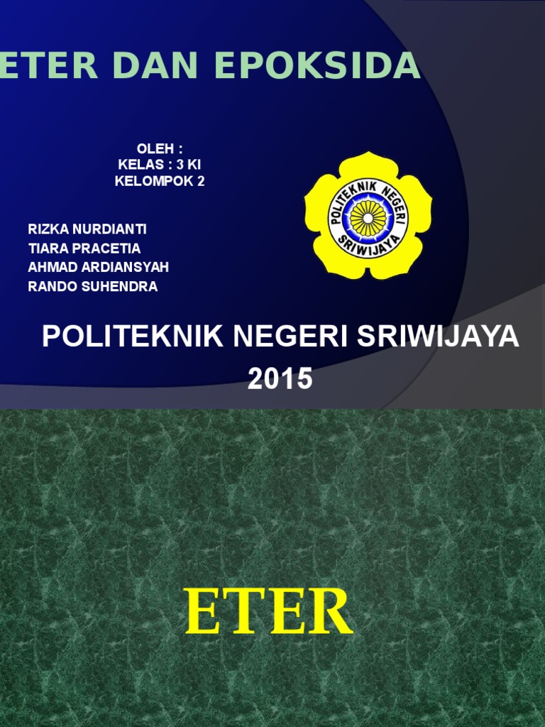 Eter Dan Epoksida | PDF