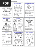 Physics Cheat Sheet Master | PDF | Waves | Force