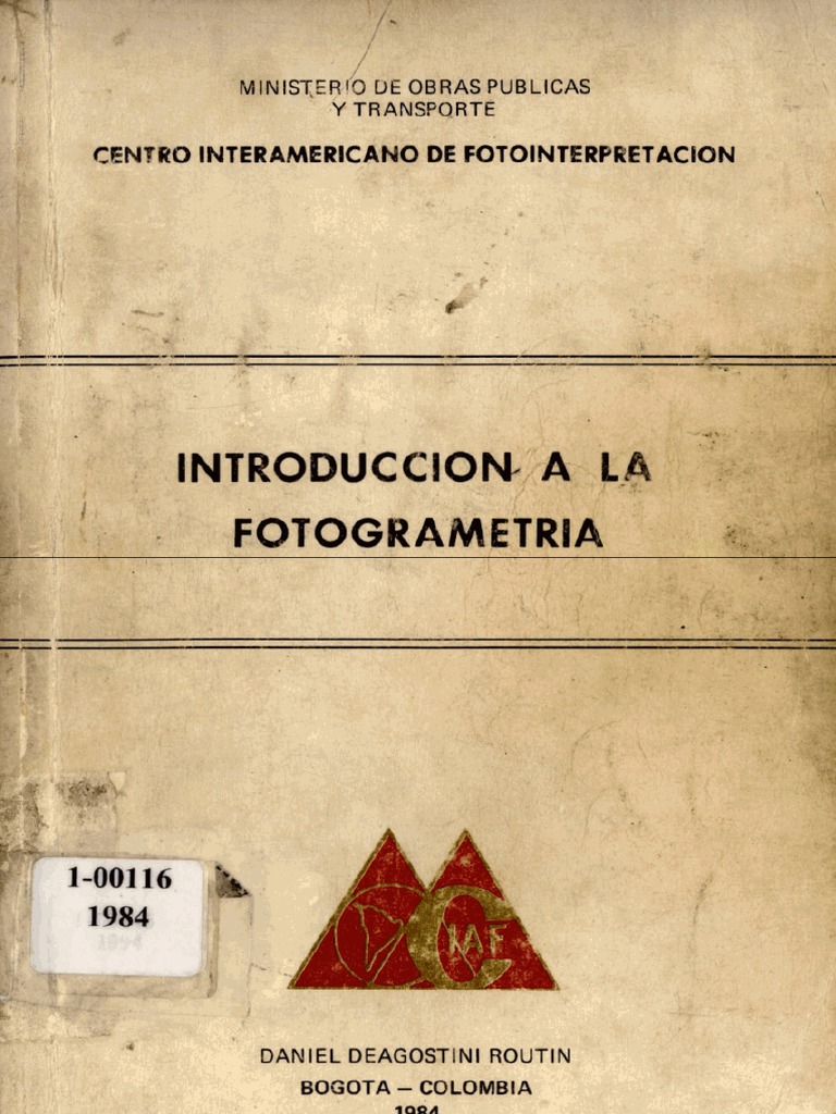 Principios básicos de fotogrametría: definiciones, clasificaciones ...