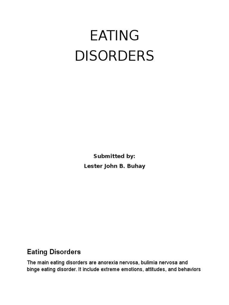 EATING Disorder2 | PDF | Lifestyle