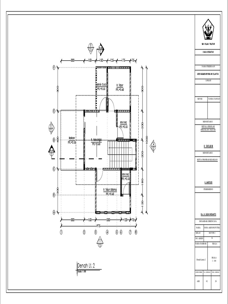 Denah Lantai 2 Rumah Mezzanine | PDF