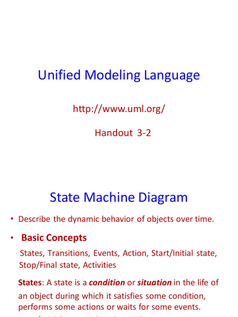 UML State Machine Diagrams PDF | PDF | Areas Of Computer Science ...