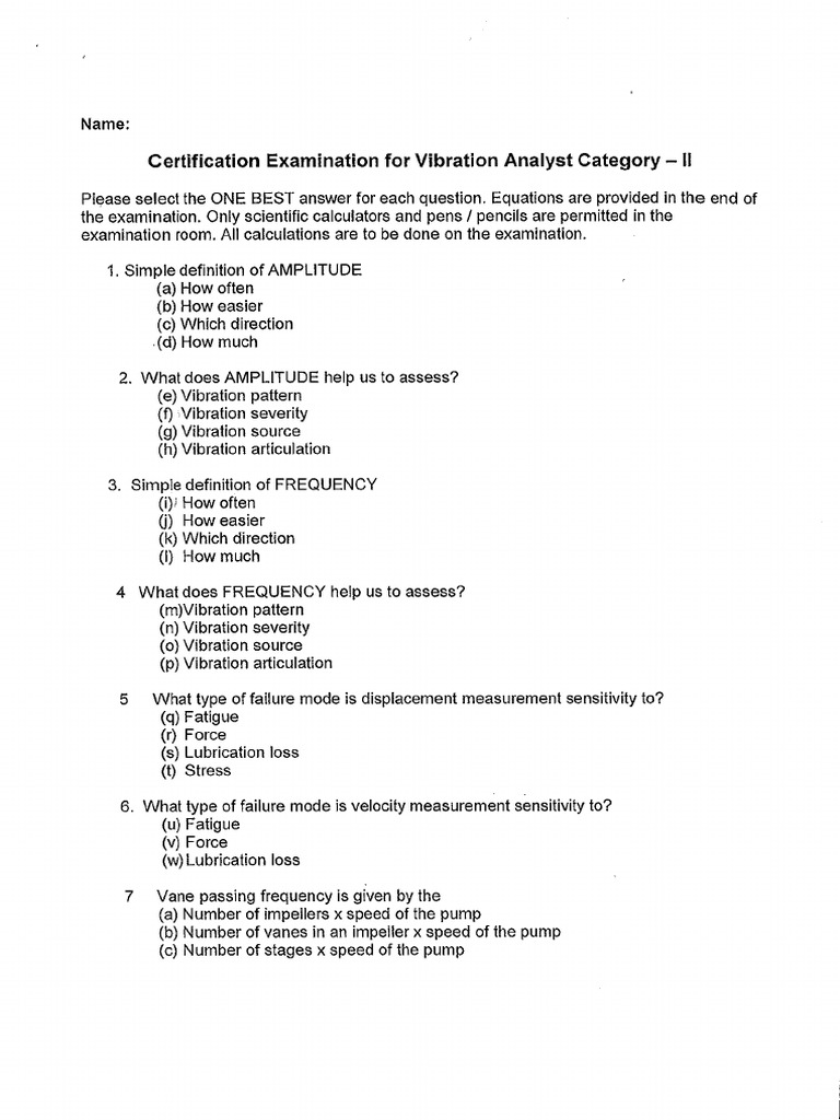 CAT II Exam Model Paper | PDF