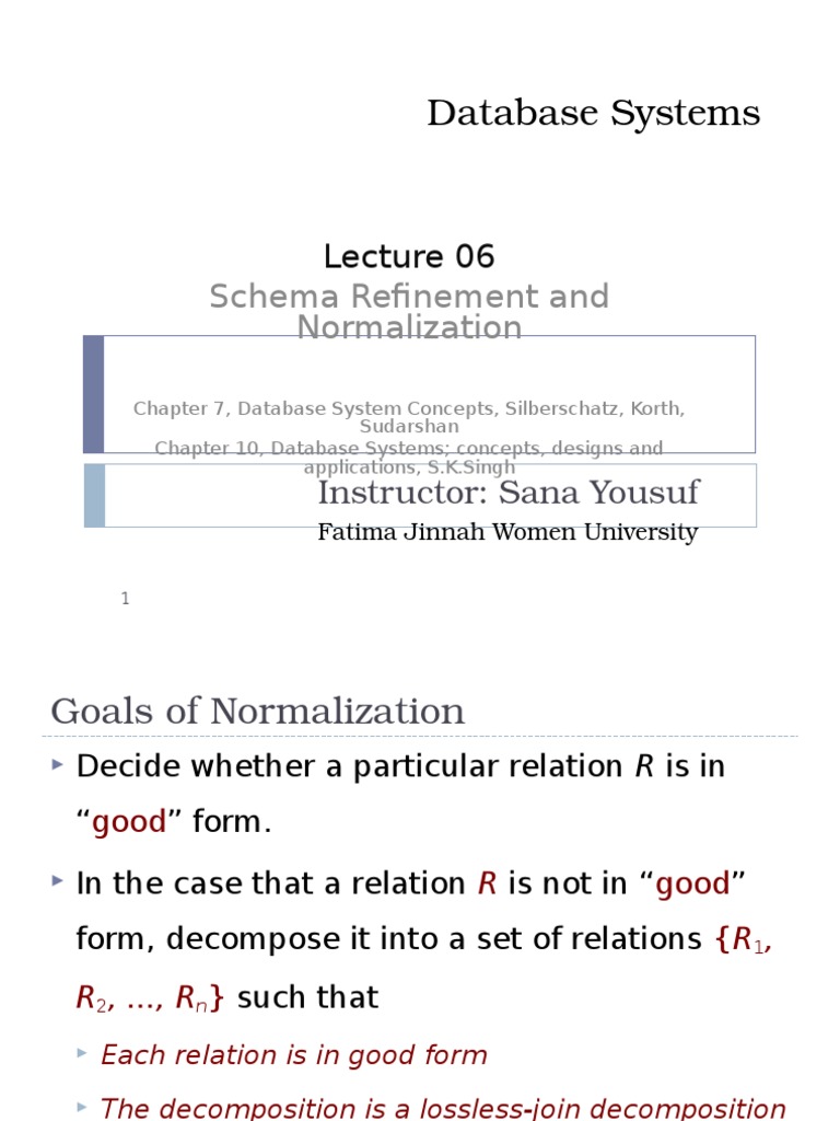 Normalization | PDF | Databases | Information Technology